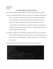 Coding Assignment Certificate Generation Docx Dominic Drury CS Coding
