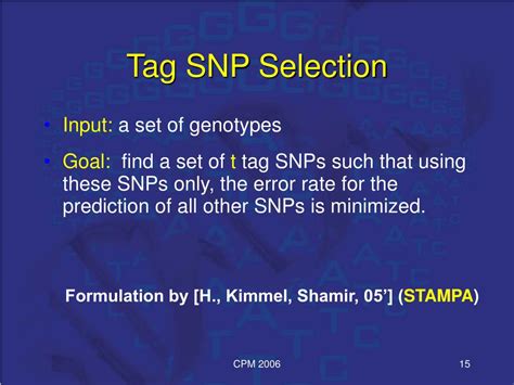 Ppt Snp And Haplotype Analysis Algorithms And Applications Powerpoint Presentation Id698743