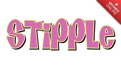 Stipple Bratz Font Text Effect Generator