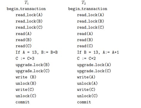 Solved Consider A Database With Objects A B And C And The
