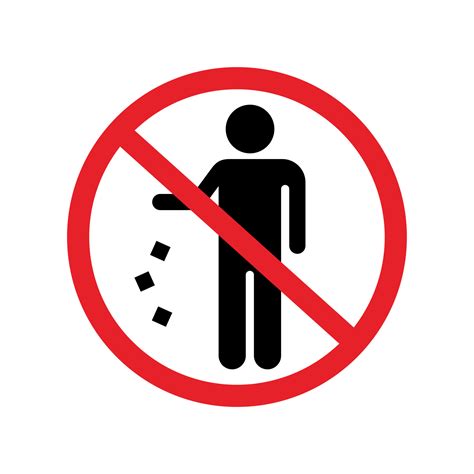 Do Not Litter Sign 9514795 Vector Art At Vecteezy