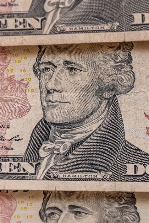 Free Picture United States Ten Dollar Bill 10 With Portrait Of