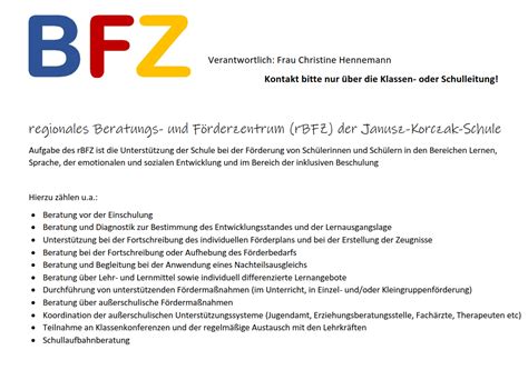 Bfz Beratungs Und Förderzentrum