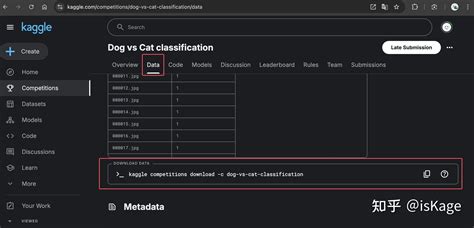 从 Kaggle 下载数据集（mac 和 Win 端） 知乎