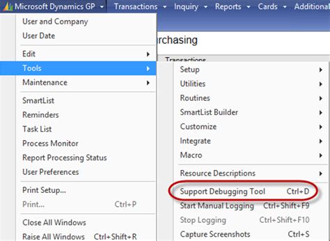 Dynamics Gp Support Debugging Tools Security Profiler Armanino