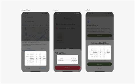 date picker ui design best practices design variants and examples mobbin