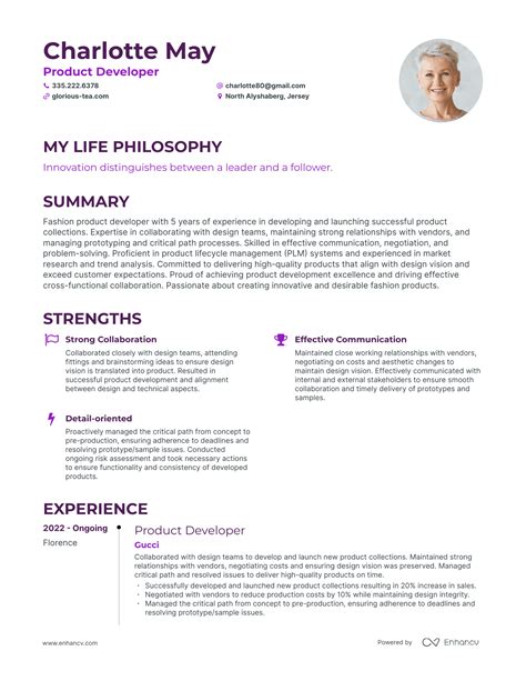 3 Successful Product Developer Resume Examples And Writing Tips For 2024