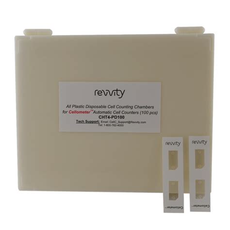 Cellometer Pd100 Slides Box Of 100 Slides Revvity