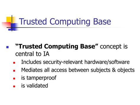 PPT Trusted Computing Systems PowerPoint Presentation ID