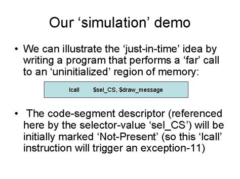 Deferred Segmentloading An Exercise On Implementing The Concept