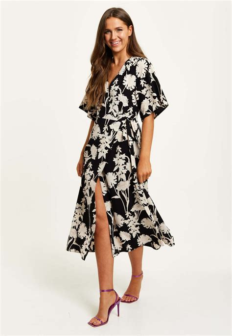 Black Kimono Sleeve Dress