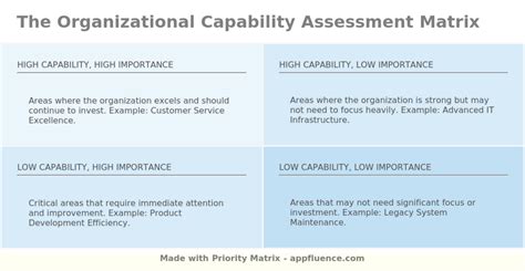 Organizational Capability Assessment Matrix [free Download]