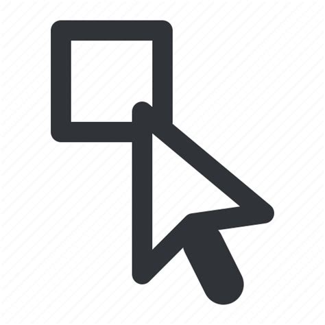 Cursor Left Mouse Pointer Shape Square Icon Download On Iconfinder