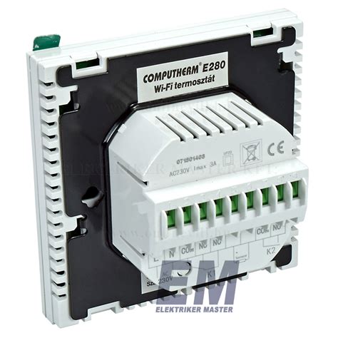Computherm E280 Wifi Okos Szobatermosztát Programozható Digitális Termosztát Fehér