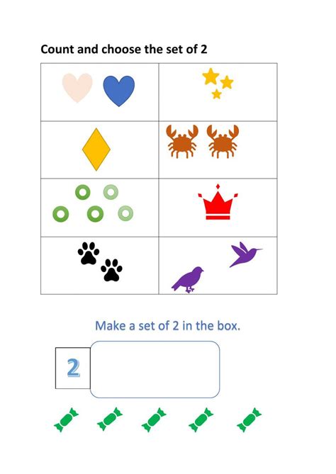 Making Equivalent Sets 0 10 Worksheet Teacher Made Worksheets Library