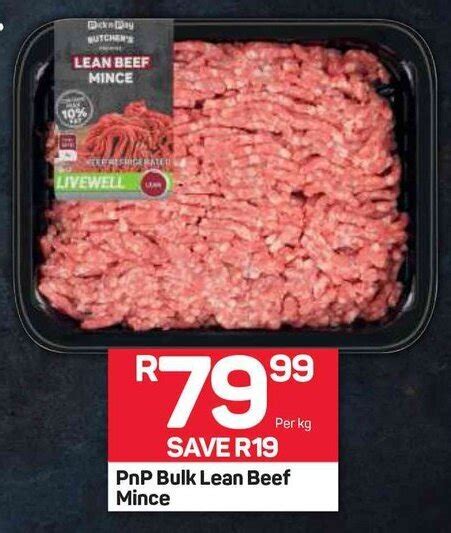 Pnp Bulk Lean Beef Mince Offer At Pick N Pay