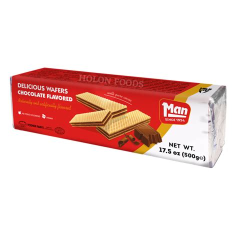 Order Man Chocolate Flavored Wafer 175 Oz Online Holon Kosher Foods