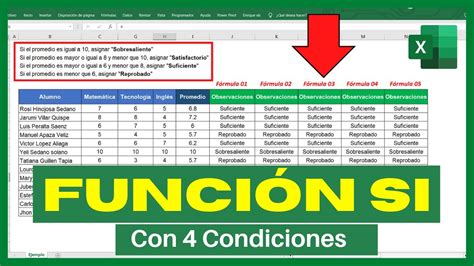 🔴funcion Si Con 4 Condiciones En Excel Función Si Con Rangos De Valores😱ejemplo😱 Youtube