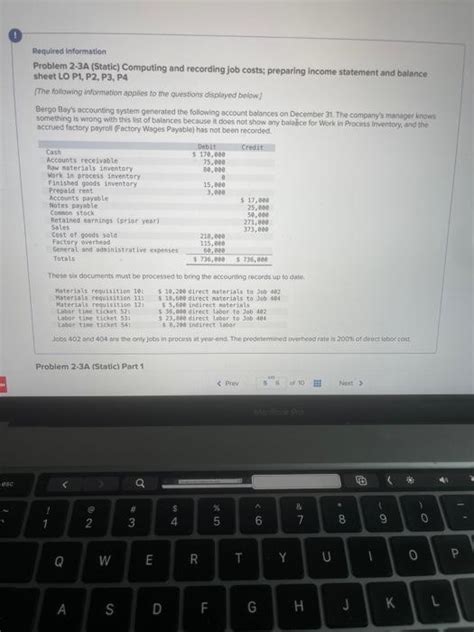 Required Information Problem A Static Computing Chegg