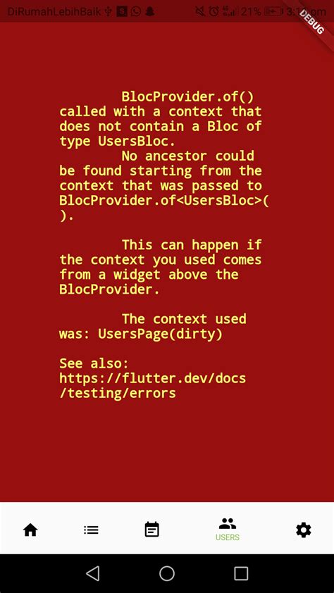 Flutter Error Blocproviderof Called With A Context That Doesnt