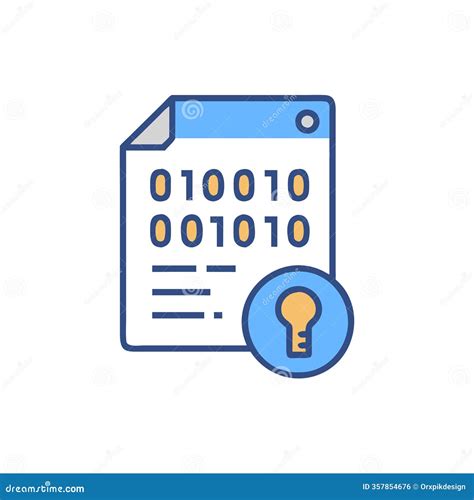 Data Decryption Screen With Text Decoding Window Vector Illustration Cartoondealer