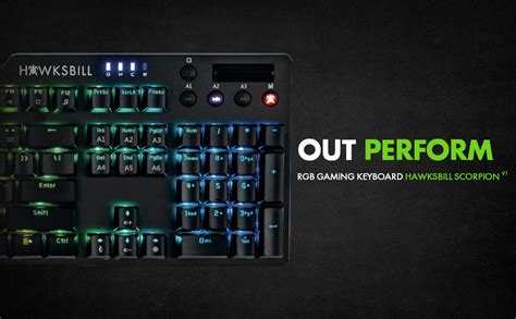 Amazon Com Hawksbill Scorpion V1 Wired Mechanical Gaming Keyboard USB A Connection Tactile