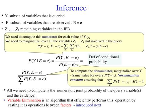 Ppt Variable Elimination For Inference With Bayesian Networks Powerpoint Presentation Id2473348