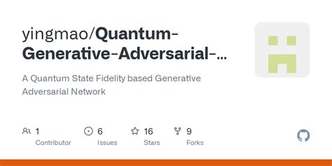 Github Yingmao Quantum Generative Adversarial Network A Quantum State Fidelity Based