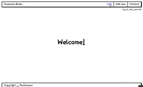 Github Rustam Tolipovawesome Books Awesome Books Is A Simple Website That Displays A List