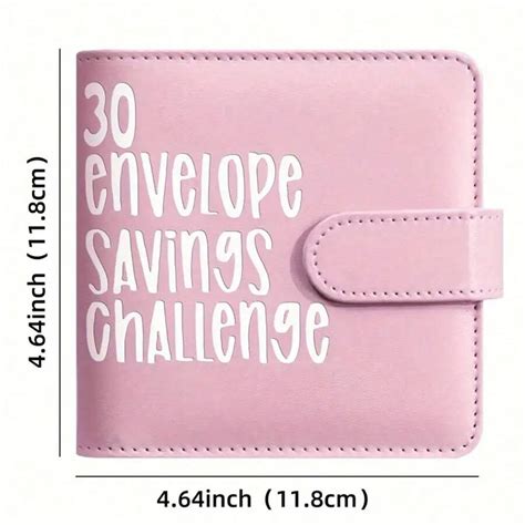 30 Day Envelope Challenge Monthly Couple Saving Log Booklet Money