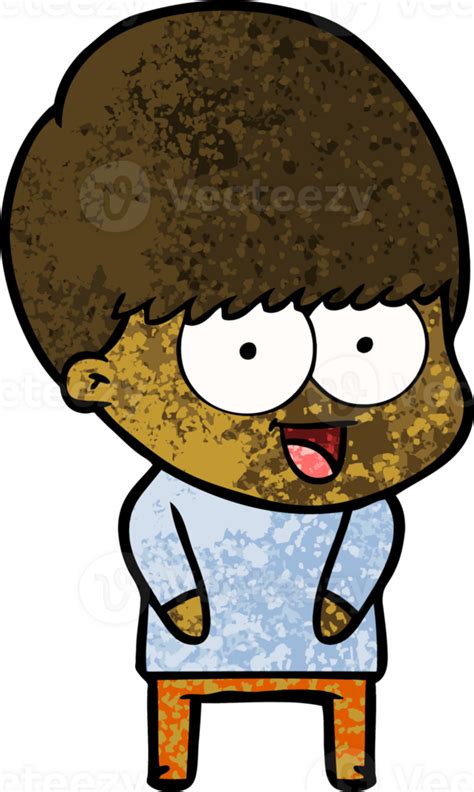 Niño Feliz De Dibujos Animados 39941745 Png