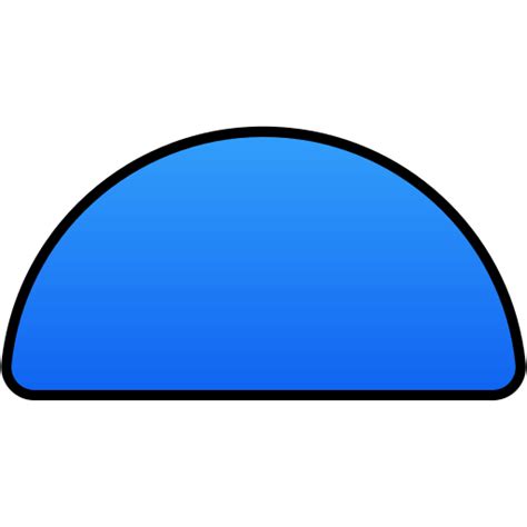 Blue Half Circle Logo
