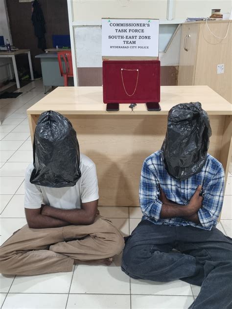 Hyderabad Police Nab Two Chain Snatchers Recovers Rs2 Lakh Worth