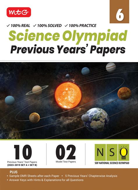 Class 6 Science Olympiad Previous 5 Years Papers Schools