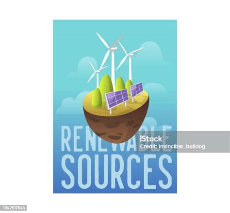 지속 가능한 에너지 소스 녹색 기술 환경 개념 태양 전지 풍력 에너지 생태 배너 포스터 플라이어입니다 벡터 일러스트 레이 션 0명에 대한 스톡 벡터 아트 및 기타 이미지