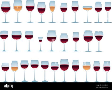 Glasses Of Wine Vector And Cartoon Objects Stock Vector Image And Art