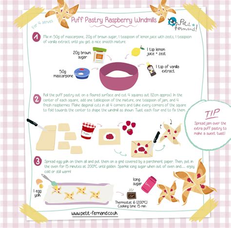 Puff Pastry Raspberry Windmill Recipe Petit Fernand