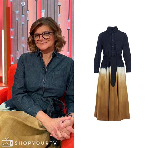 Julia July 2024 Julias Tie Dye Denim Shirt Dress Shop Your Tv