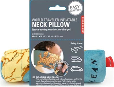 Kikkerland კისრის გასაბერი ბალიში რუქის გამოსახულებით Veli Store