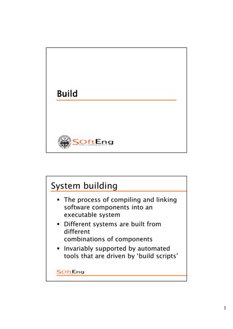 Pdf Build Build Build Build System Building The Process Of Compiling Pdf Document 911155