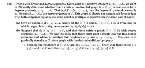 Solved 526 Graphs With Prescribed Degree Sequences