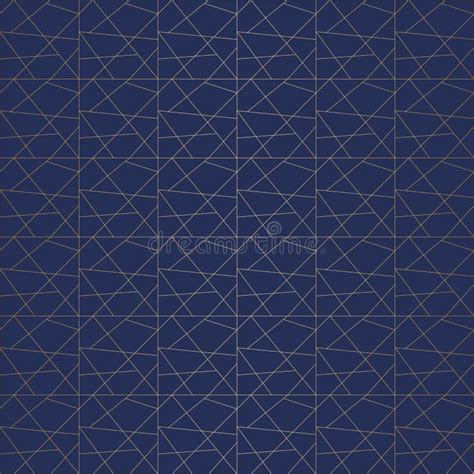 Gold Lines Pattern Vector Geometric Linear Seamless Texture Abstract Ornament Stock Vector