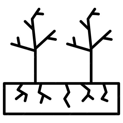 Premium Vector Desertification Vector Illustration