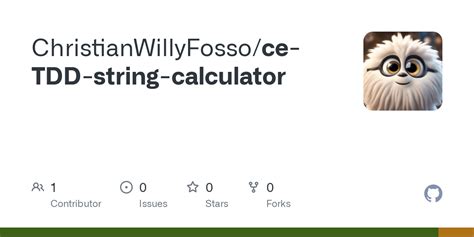 Github Christianwillyfossoce Tdd String Calculator