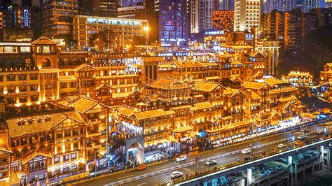重庆洪崖洞夜景高清图片下载 正版图片501198792 摄图网