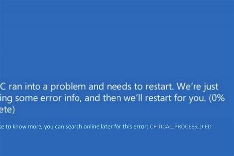 Solved Critical Process Died Bsod Error On Windows 11 [13 Solutions]