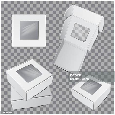 케이크에 대한 핸들 모형 흰색 선물 포장 상자 웨딩 파티 장식용 종이 판지 포장 용기 템플릿 세트 변환 3차원 형태에 대한 스톡 벡터 아트 및 기타 이미지 Istock