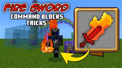 Minecraft Fire Sword Command Blocks Tricks Youtube
