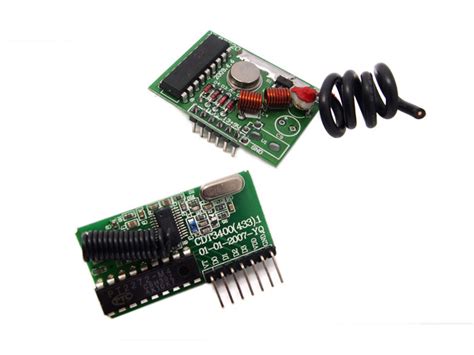 MODULO RF EMISOR Y RECEPTOR 433 MHZ 2Km CON CODIFICADOR Y DECODIFICADOR 113990018