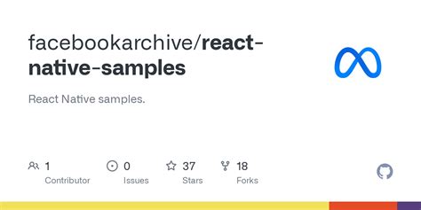Github Facebookarchive React Native Samples React Native Samples